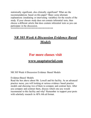 NR 505 EXceptional Education/snaptutorial.COM