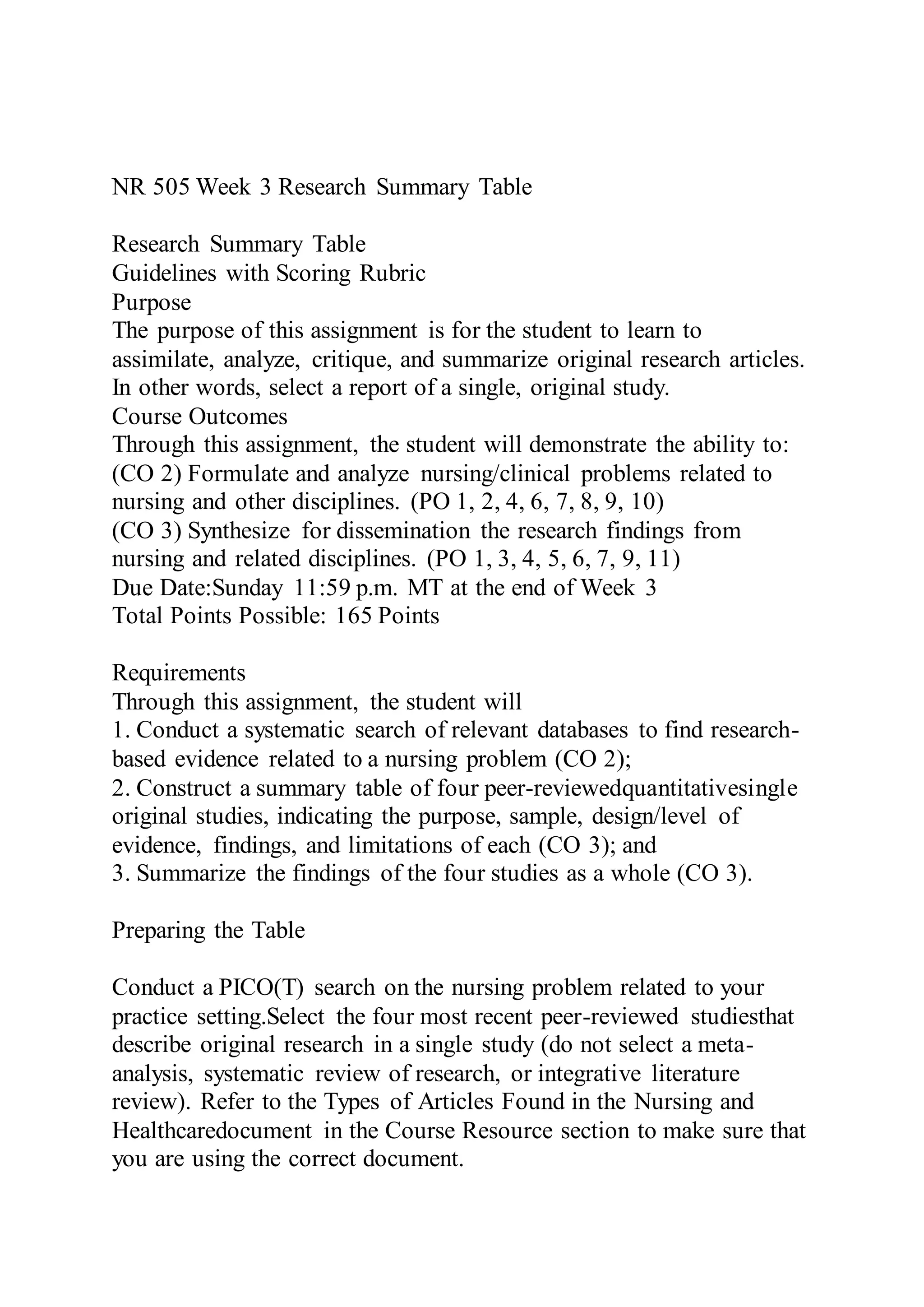 NR 505 Education Organization - snaptutorial.com