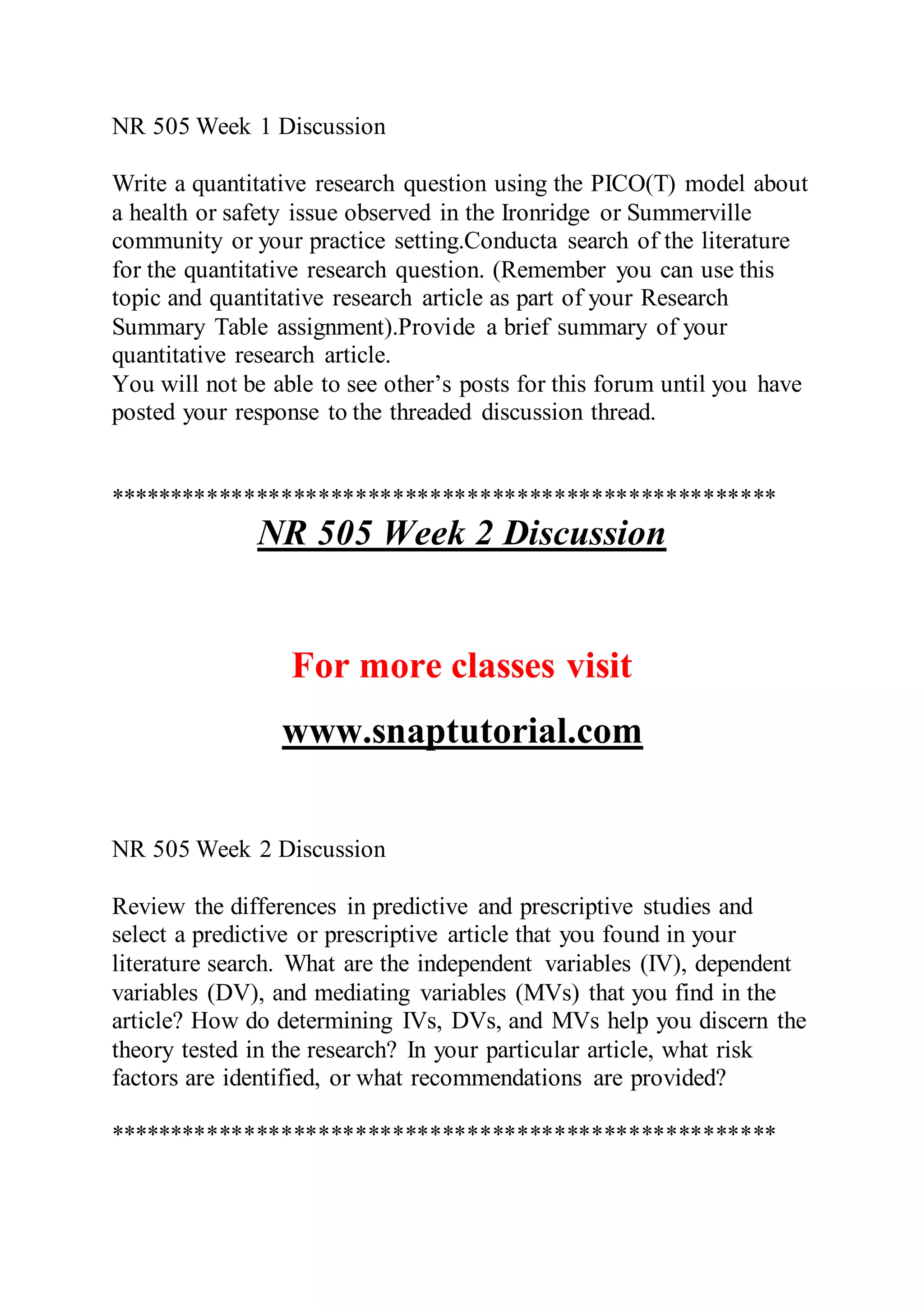 NR 505 Education Organization - snaptutorial.com