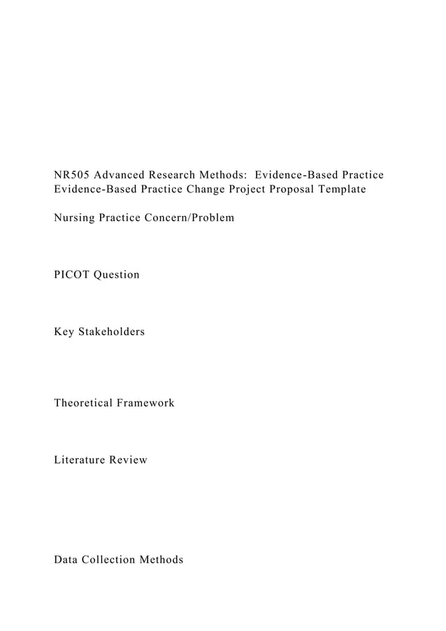 NR505 Advanced Research Methods Evidence-Based Pract.docx