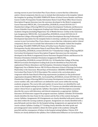 NR 524 Nurse Educators School of Nursing Curriculum Plan.docx