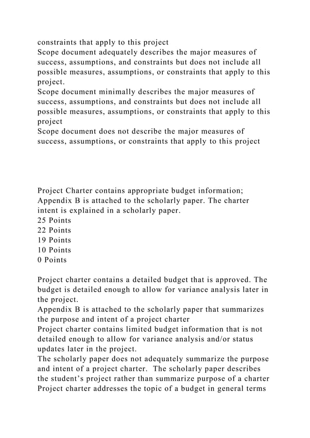 NR631 Concluding Graduate Experience - Scope Project Managemen.docx