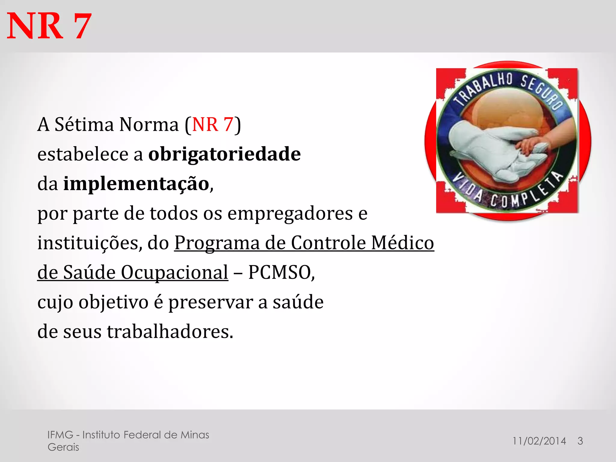 Nr 7, a teoria e a prática | PDF