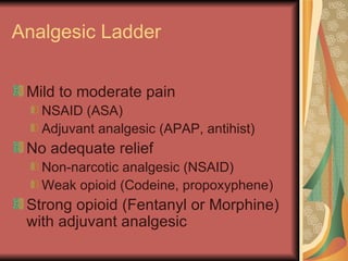 Analgesics | PPT