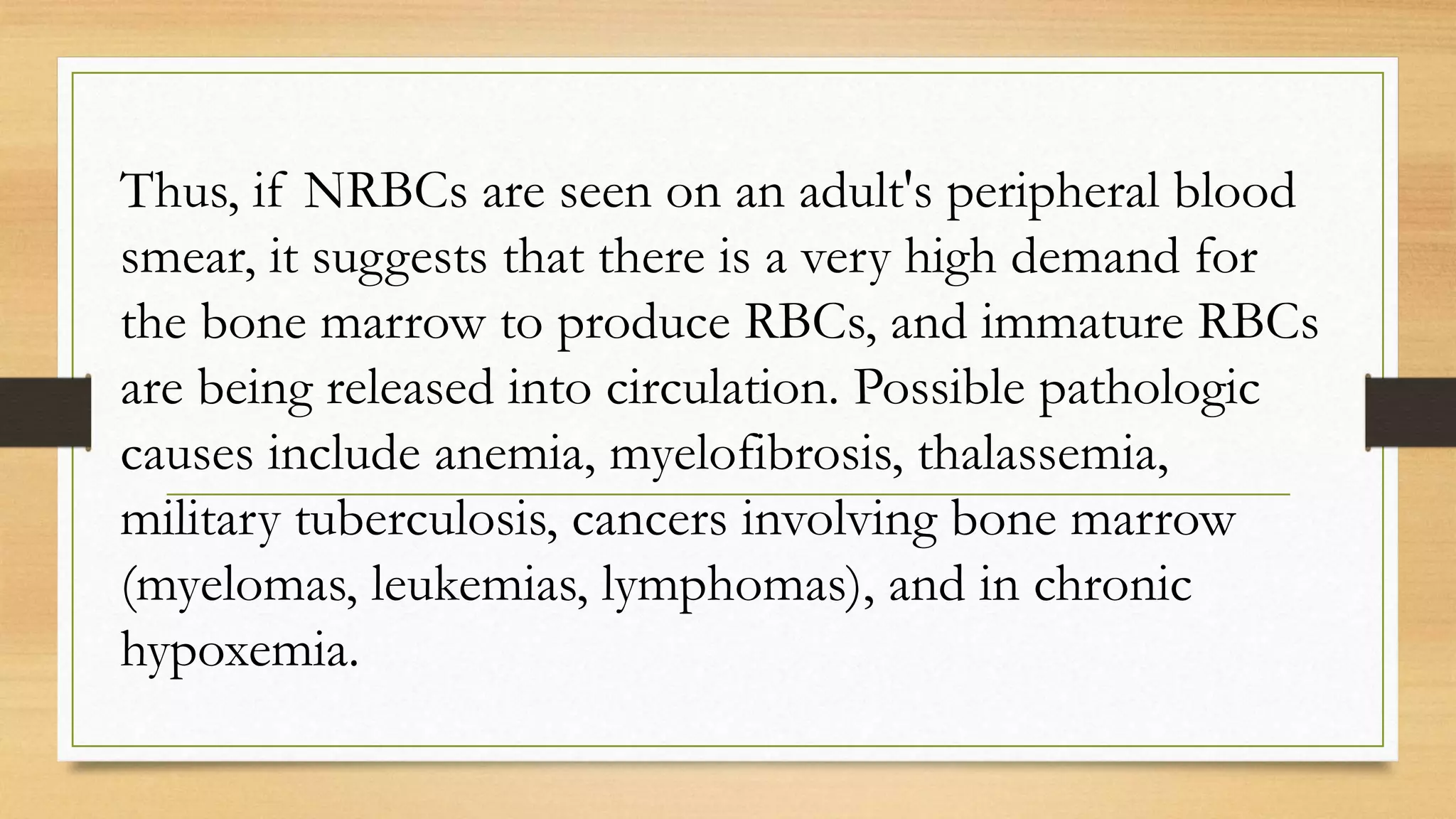 NRBC - Nucleated Red Blood Cells | PPTX