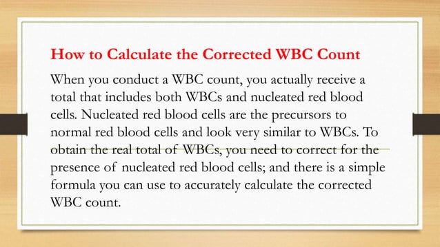 NRBC - Nucleated Red Blood Cells | PPTX | Blood Disorders | Diseases ...