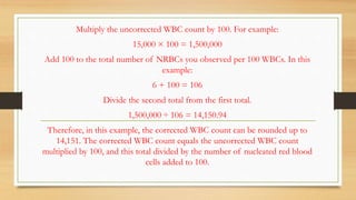 NRBC - Nucleated Red Blood Cells | PPTX