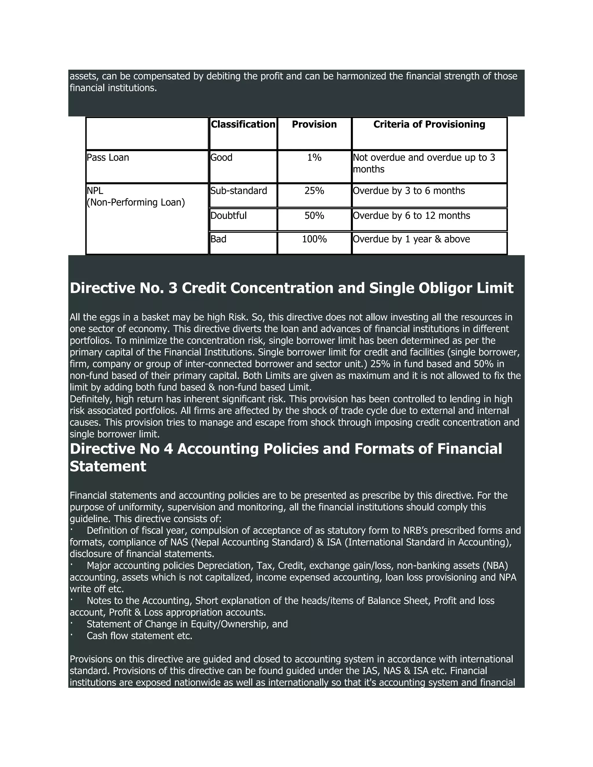 Nrb directives and their compliance | DOCX