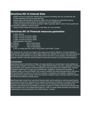 Nrb directives and their compliance | DOCX