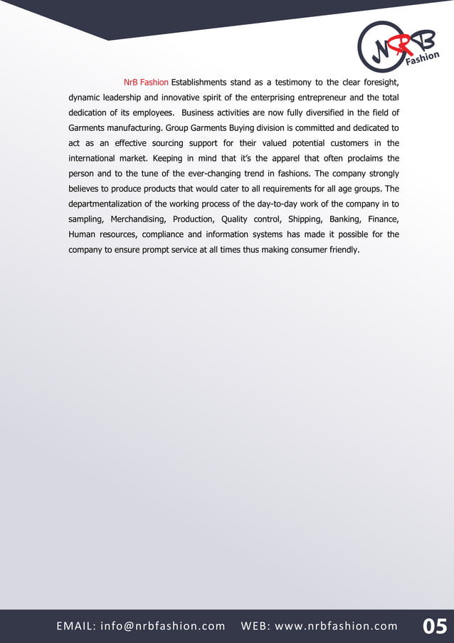NrB fashion profile | PDF