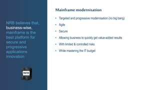 Nrb Mainframe Day - Nrb Mainframe Strategy - Pascal Laffineur | PPTX