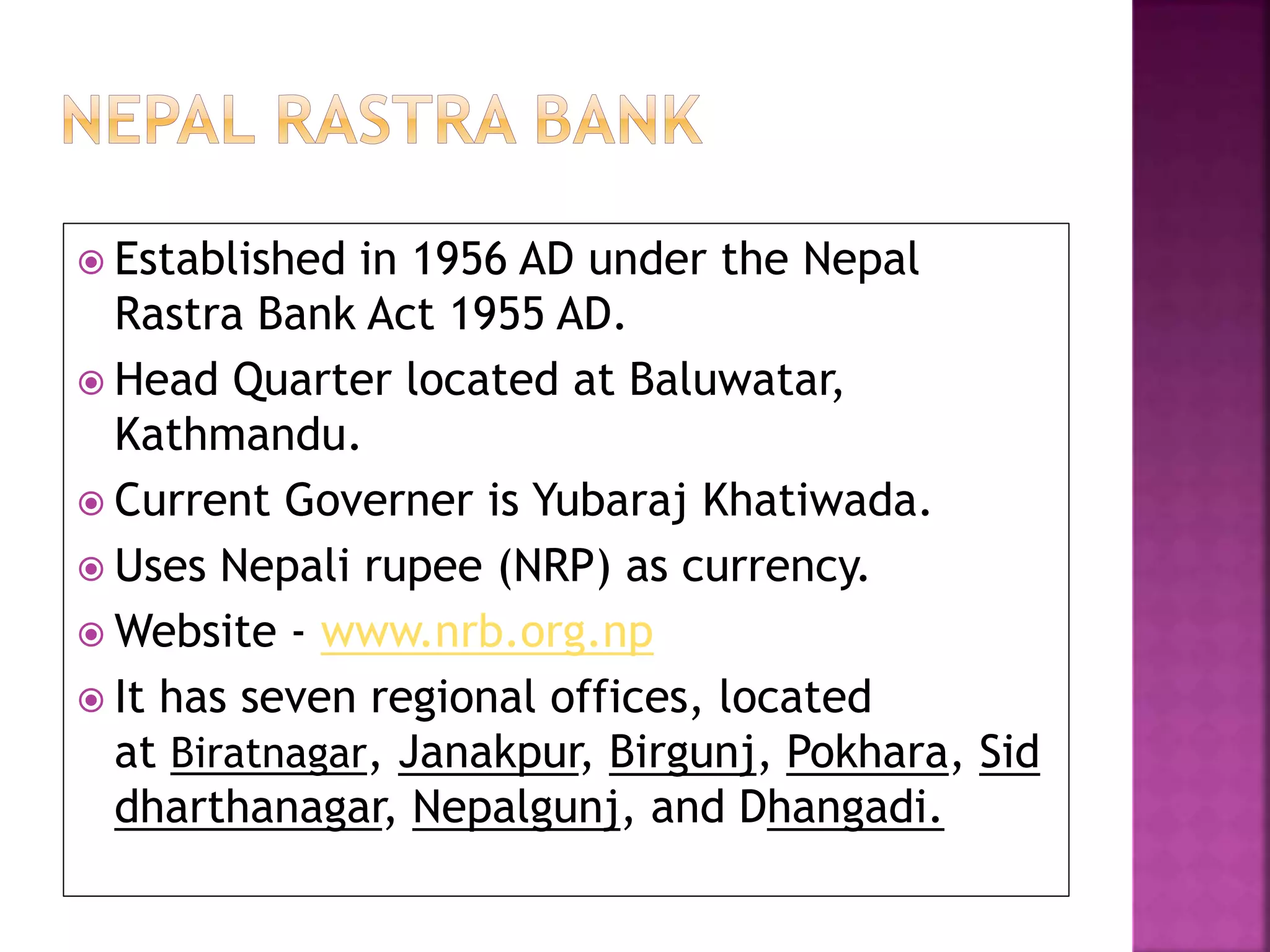 Nepal Rastra Bank | PPTX