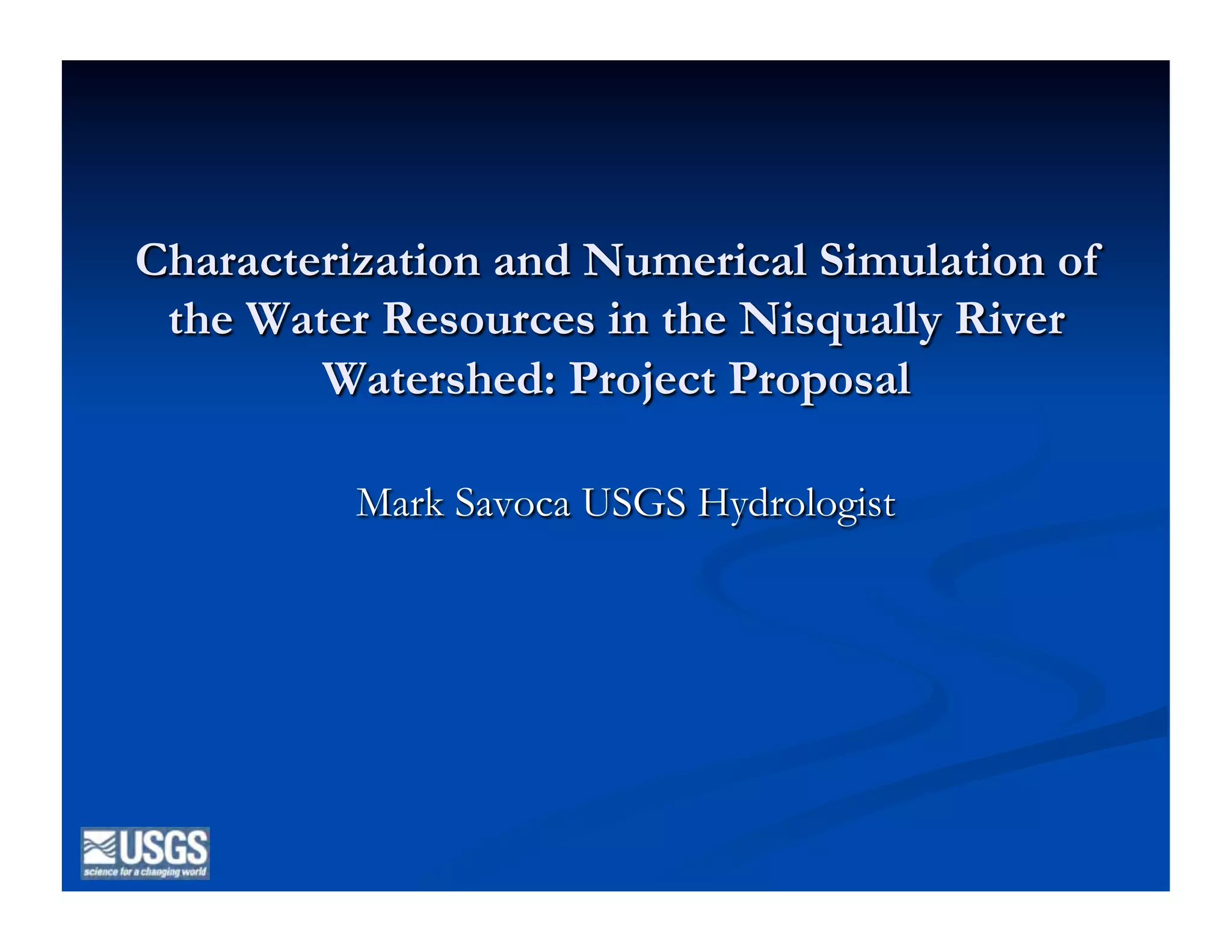 Characterization and Numerical Simulation of the Water Resources in the ...