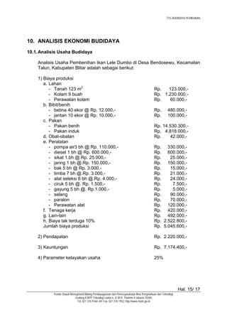 Budidaya Lele | PDF