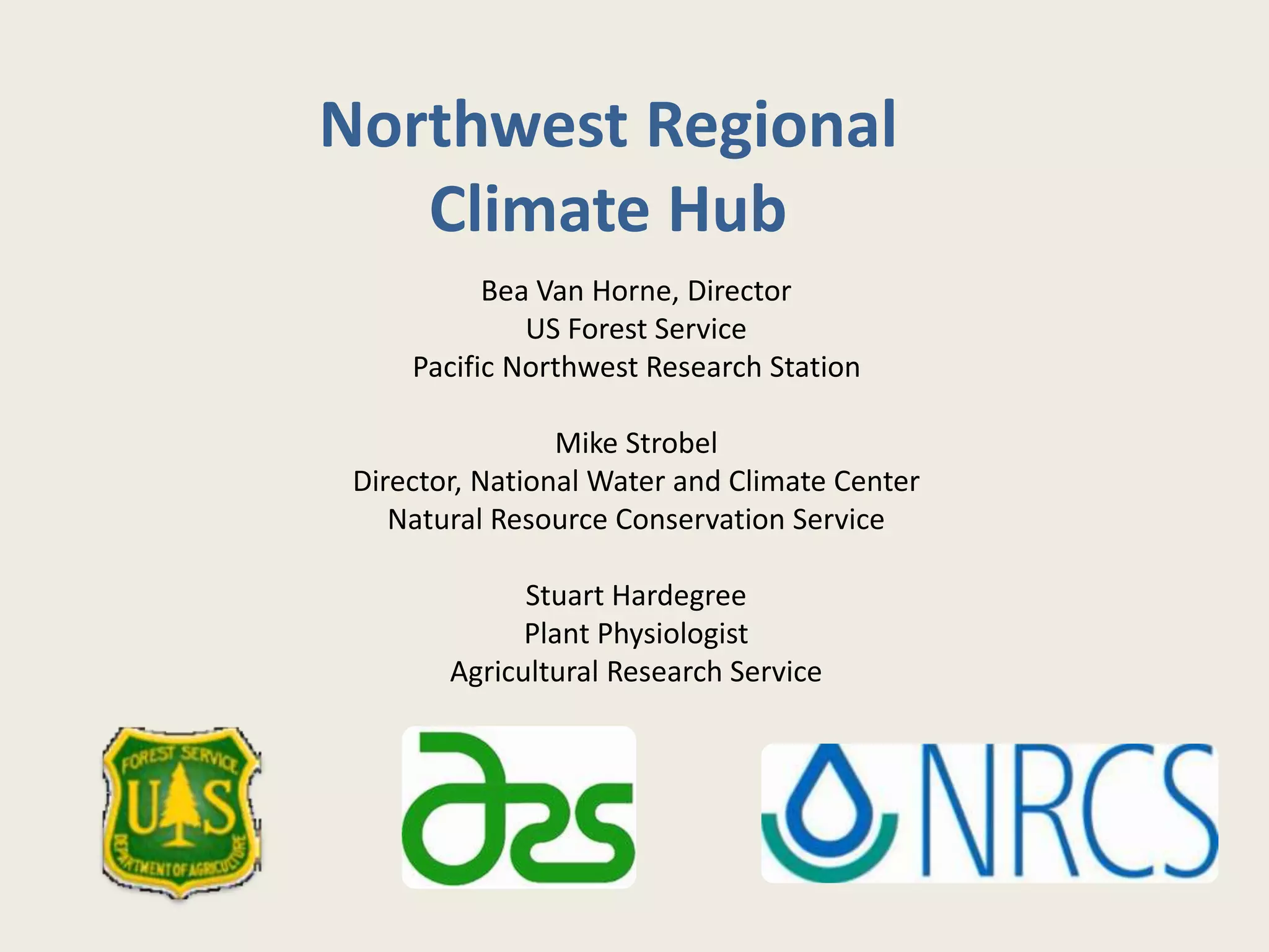 Northwest Regional Climate Hub | PPTX