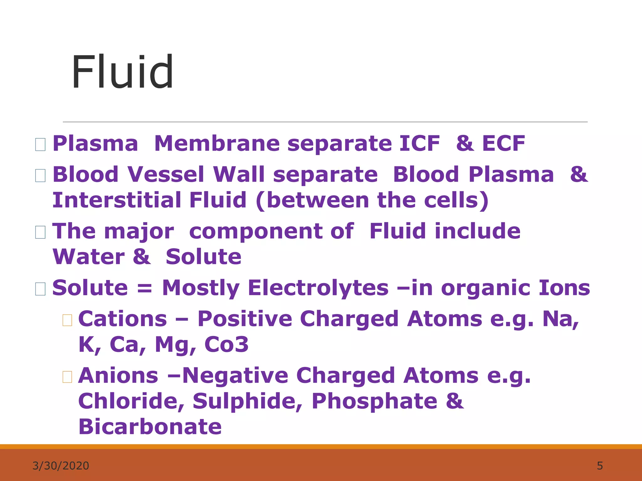 Fluids and Electrolytes | PPT