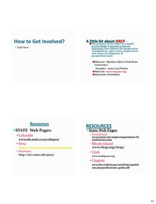 Nrcp conference credentialingofparas1 | PDF | Resume Writing and Advice ...