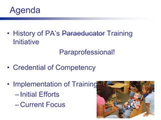 Building a Community of Pennsylvania Paraprofessionals | PPT