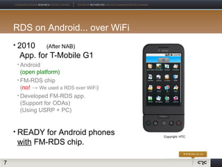 CRC FM TwoO presented to NRSC | PPT