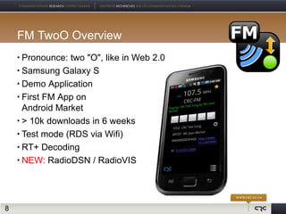 CRC FM TwoO presented to NRSC | PPT