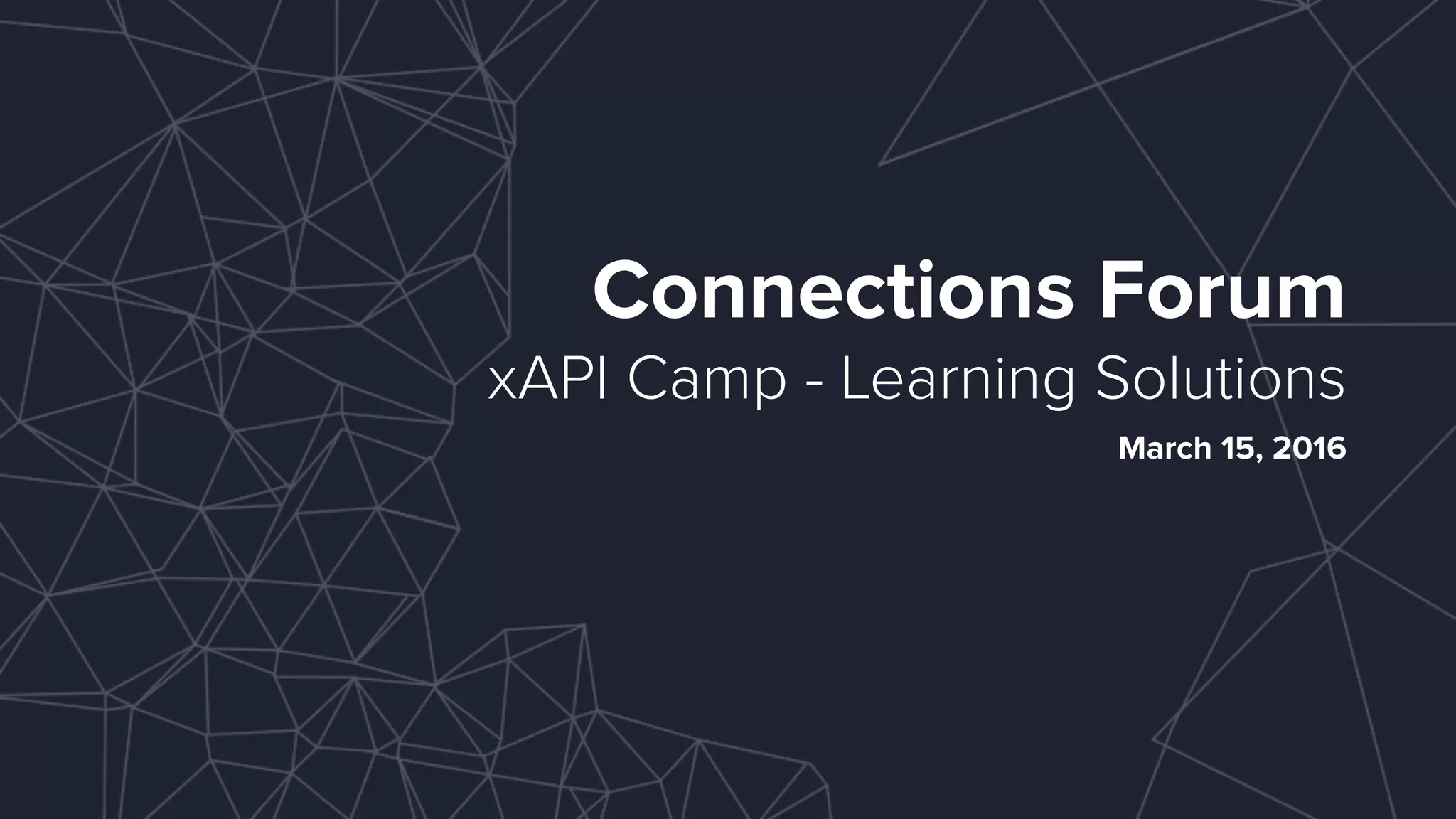 xAPI: The Landscape | PPT