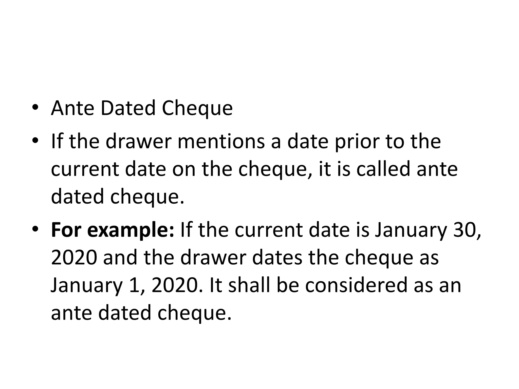 Different Types of Cheque | PPTX