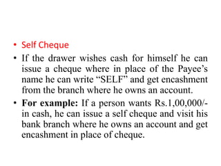 Different Types of Cheque | PPTX