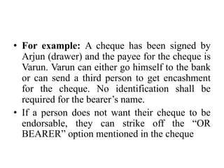 Different Types of Cheque | PPTX