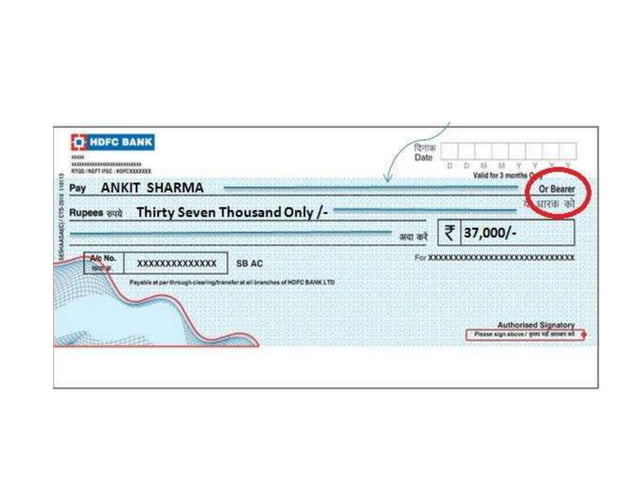 Different Types of Cheque