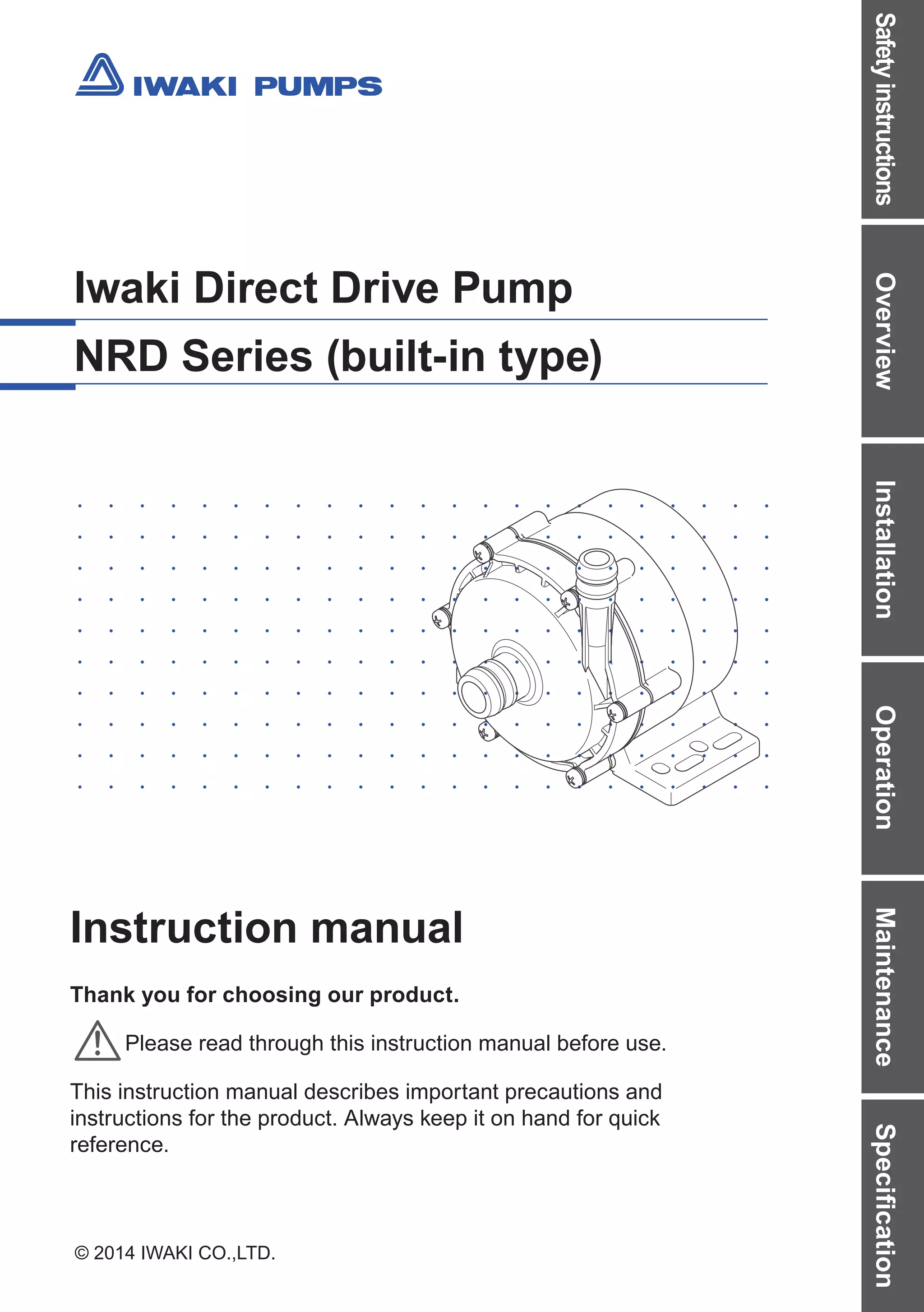 NRD Series Direct Drive Pump Manual | PDF