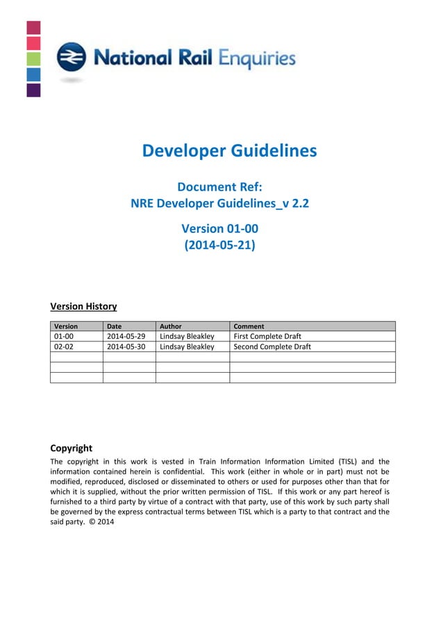 NRE Developer Guidelines v.02-02 | PDF