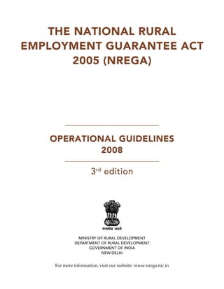 Nrega guidelines eng | PDF