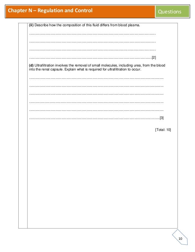 N regulation & control A LEVELS