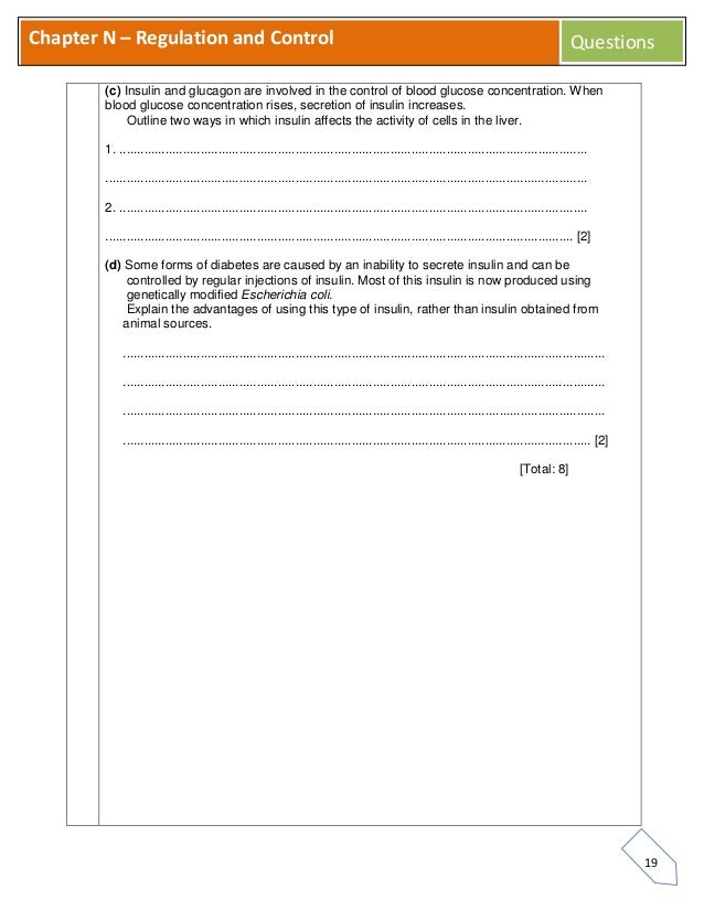 N regulation & control A LEVELS