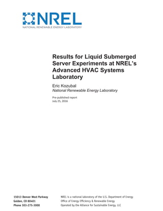 LiquidCool Solutions - NREL test results! | PDF | Cloud Computing ...
