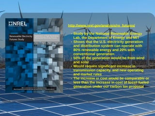 Nrel 80% renewable_electricity_integration_study | PPT