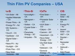 NREL Solar Technology Overview | PPT