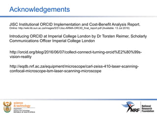 ORCID cross-sector application and use cases, Funder workflow: National ...