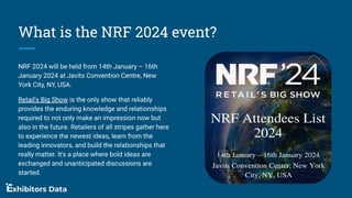 NRF Attendees List 2024 - Exhibitors Data | PDF