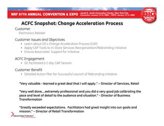 NRF Presentation - GE's Innovation Toolkit | PDF