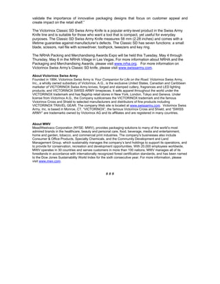 Natralock Packaging Award - NHRA | PDF