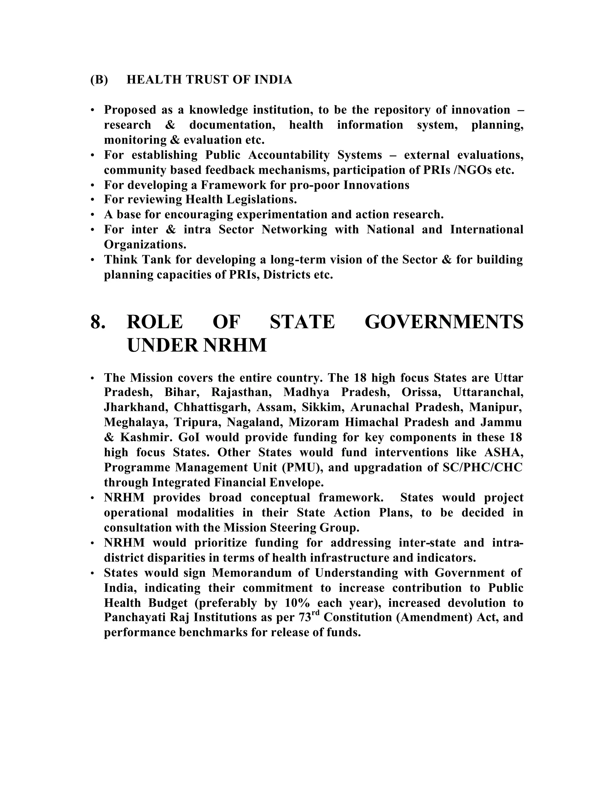 National Rural Health Mission | PDF