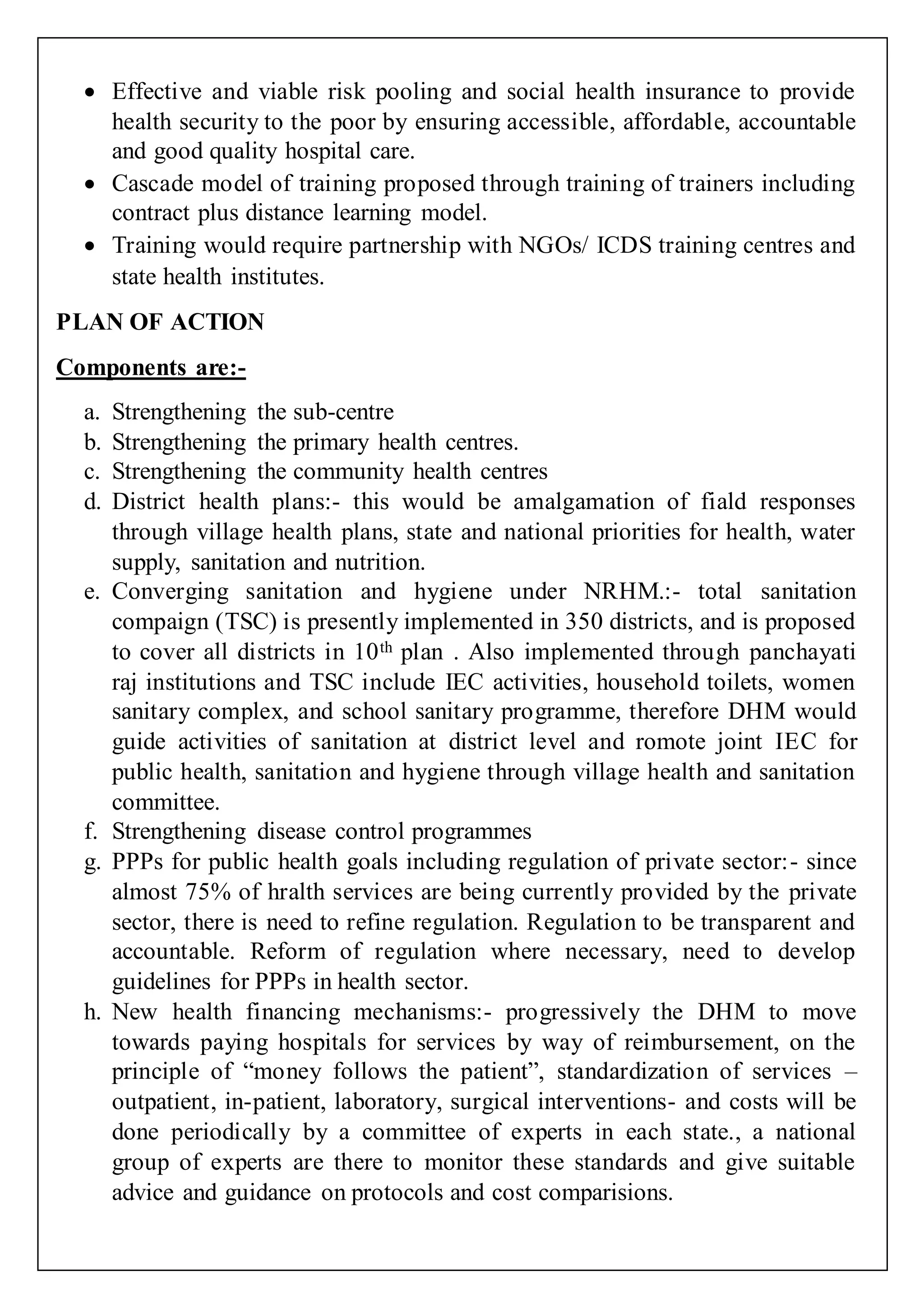 NRHM for M.Sc. Nursing | DOCX