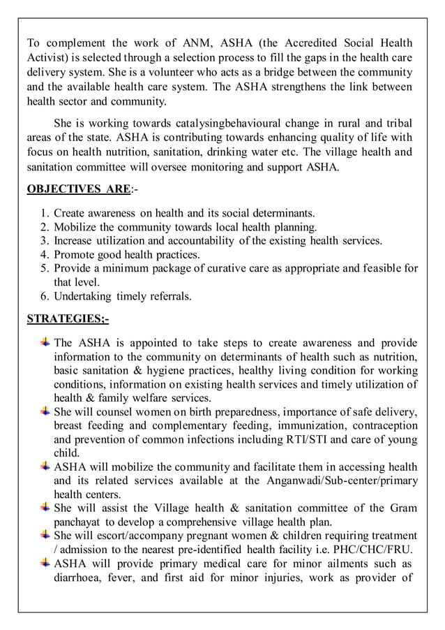 NRHM for M.Sc. Nursing | DOCX