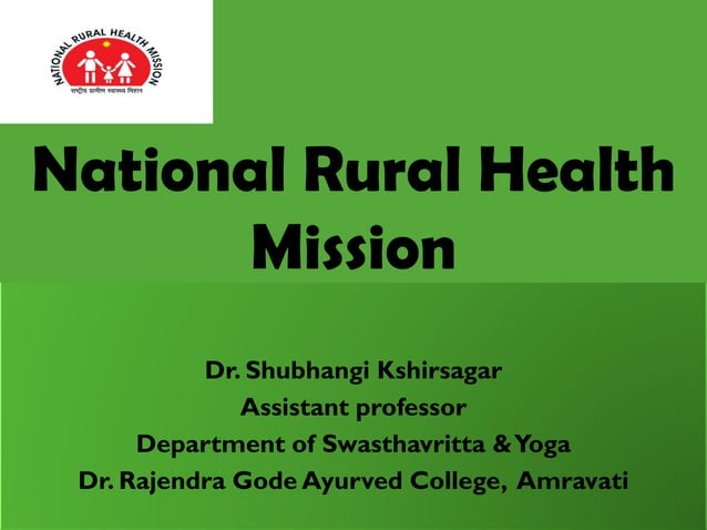 National Rural Health Mission | PDF | Healthcare Industry | Industries