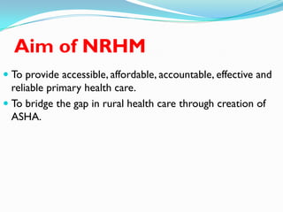 National Rural Health Mission | PDF