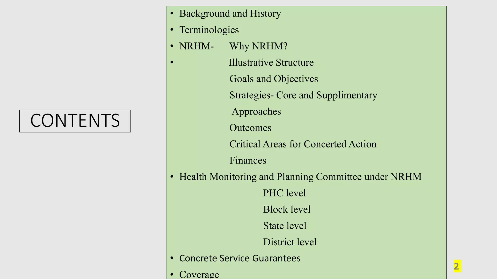 National Health Rural Mission | PPTX
