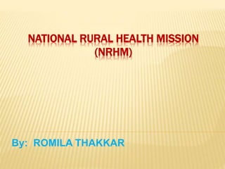 National rural health program in community.pptx