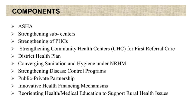 National Rural Health Mission(NRHM).pptx