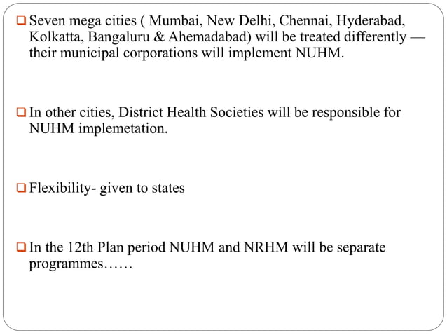 NRHM AND NUHM | PPT